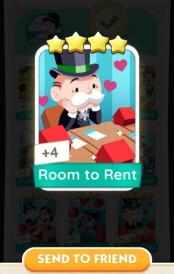 Room to Rent | Set 9 Monopoly Go 4 stars sticker 🌟🌟🌟🌟 (FAST DELIVERY ...
