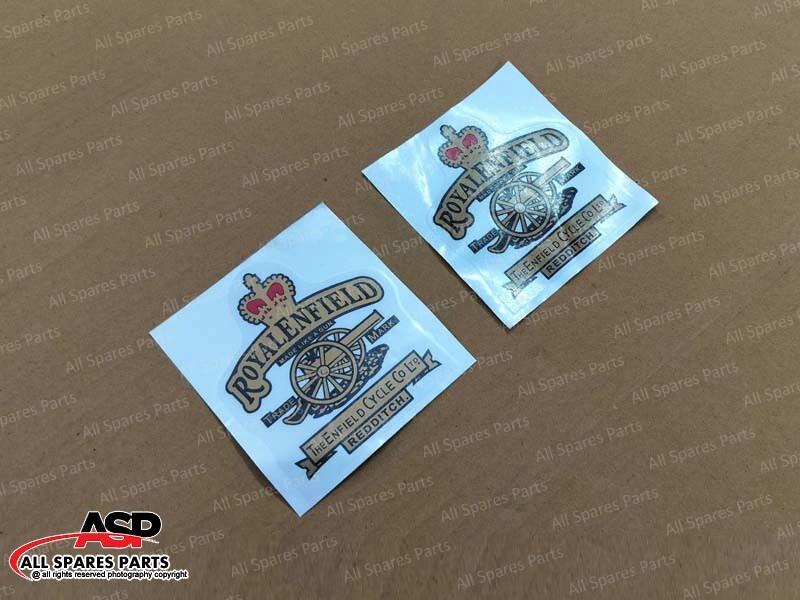 For Royal Enfield Cannon Logo The Enfield Cycle Co Ltd Decal Sticker x ...