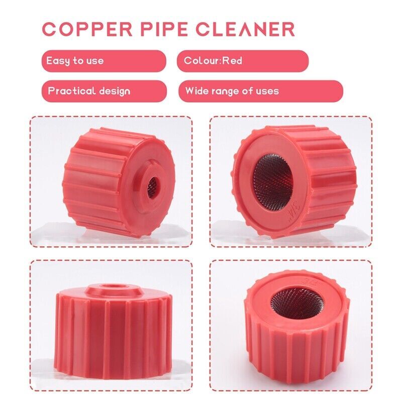 6 Pieces Copper Pipe Cleaners, Handy Sized Plumber, Tube Cleaning Brush ...
