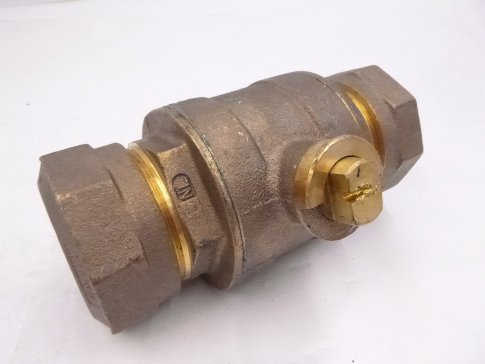 Mueller Heavy Duty Brass Ball Curb Stop Valve 2" Pack Joint Connection ...