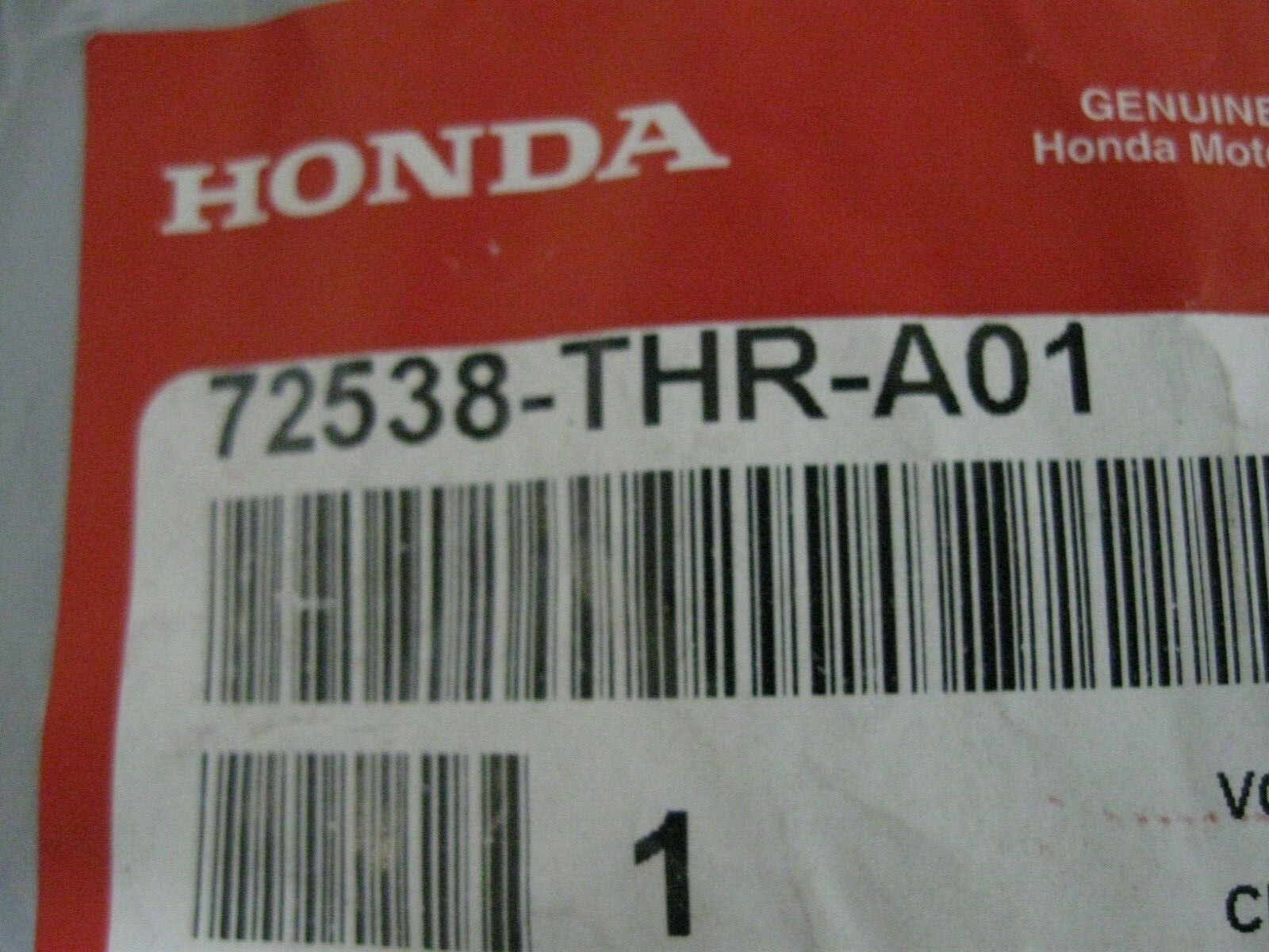 NEW GENUINE HONDA LOWER SLIDE DOOR RAIL PLATE (PN 72538-THR-A01) | eBay
