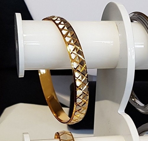 SIKH KARA SINGH BRACELET BANGLE GOLD-PLATED MENS LADIES stainless steel ...