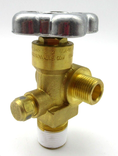 Harrison Valve 1/2" Carbon Monoxide Cylinder valve CGA350 16120-5 CGA ...