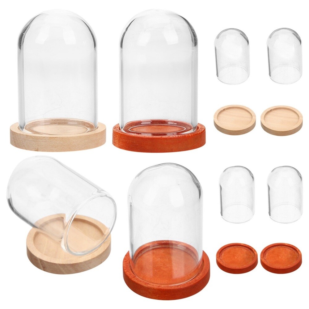 Cloche Display Glass Lid Handmade Glass Display Cover Cloche Dome With
