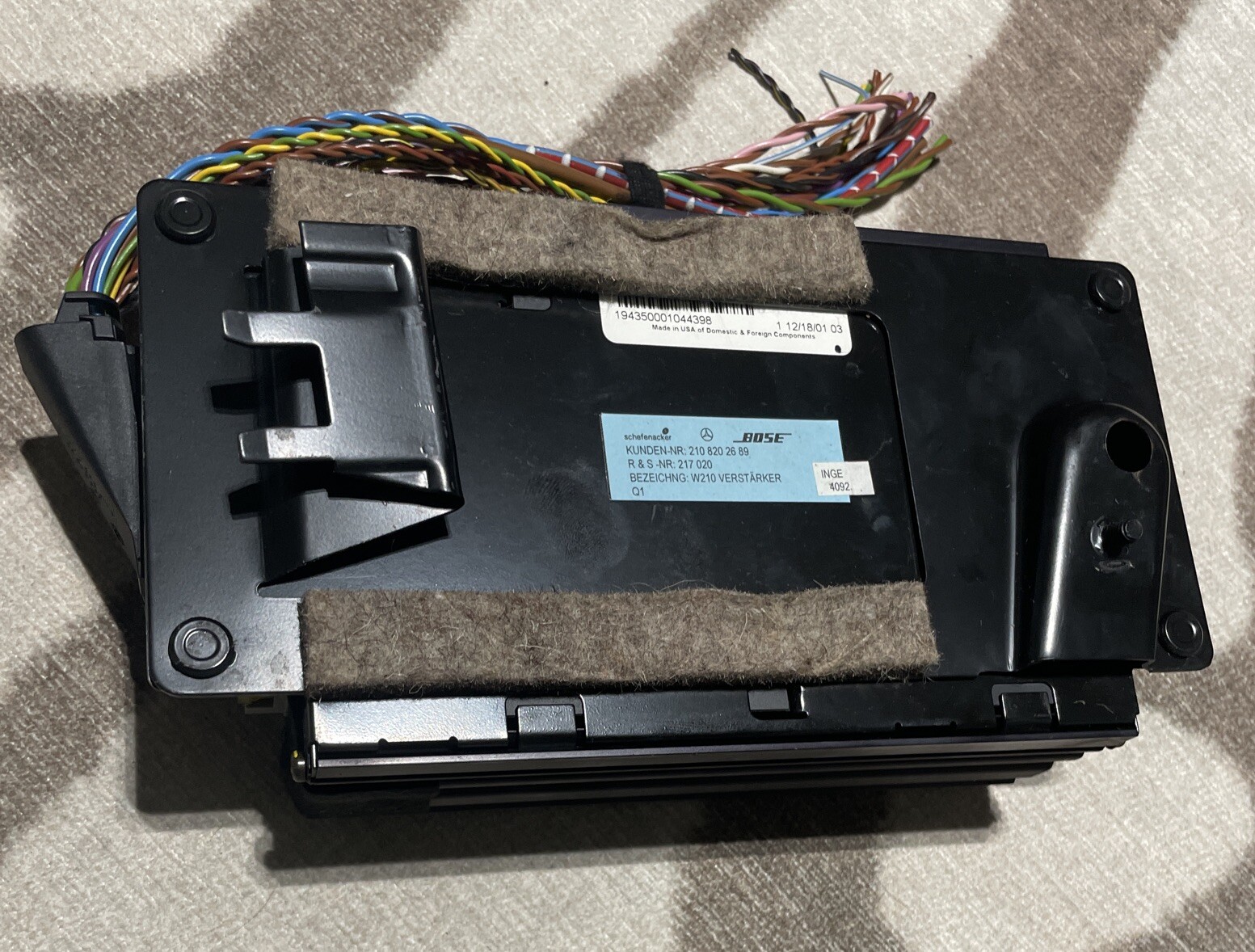 00-02 Mercedes W210 E320 E430 BOSE Radio Stereo Amplifier Module Unit w ...