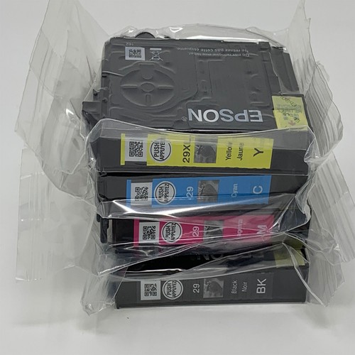 GENUINE EPSON 29 Black Cyan Magenta 29XL Yellow Strawberry Multipack 4 ...