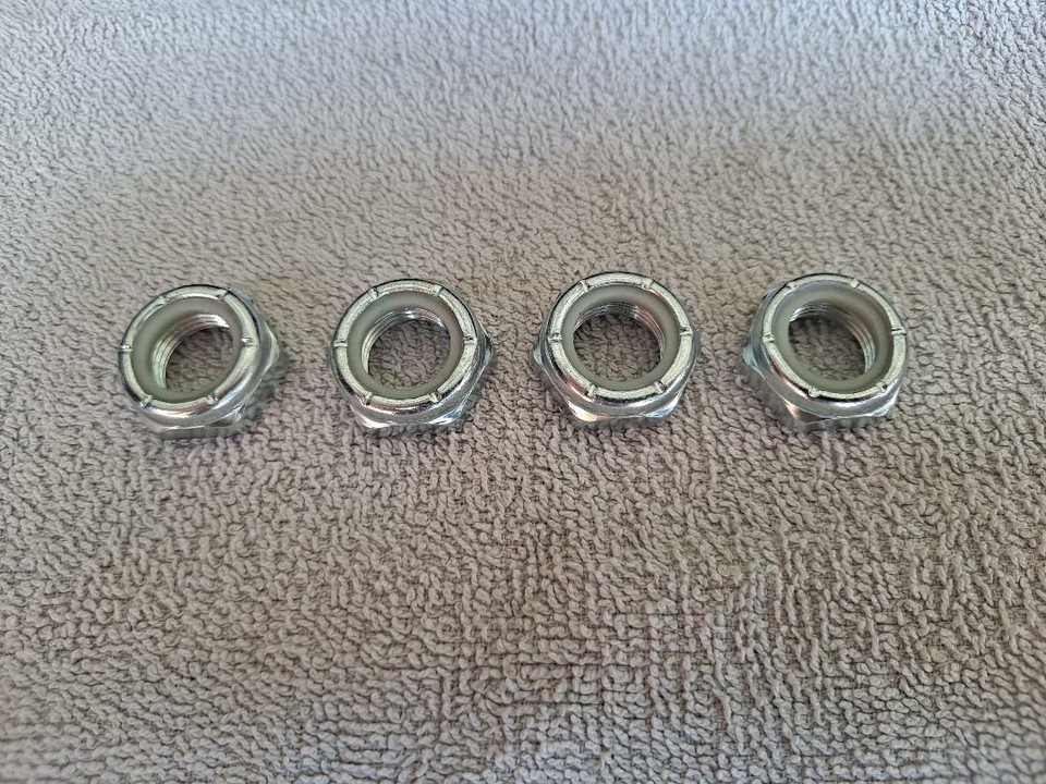 MINI BIKE 5/8 -18 FINE THREAD NYLOCK NUTS FOR AXLES - FRONT FORKS-TORQ ...
