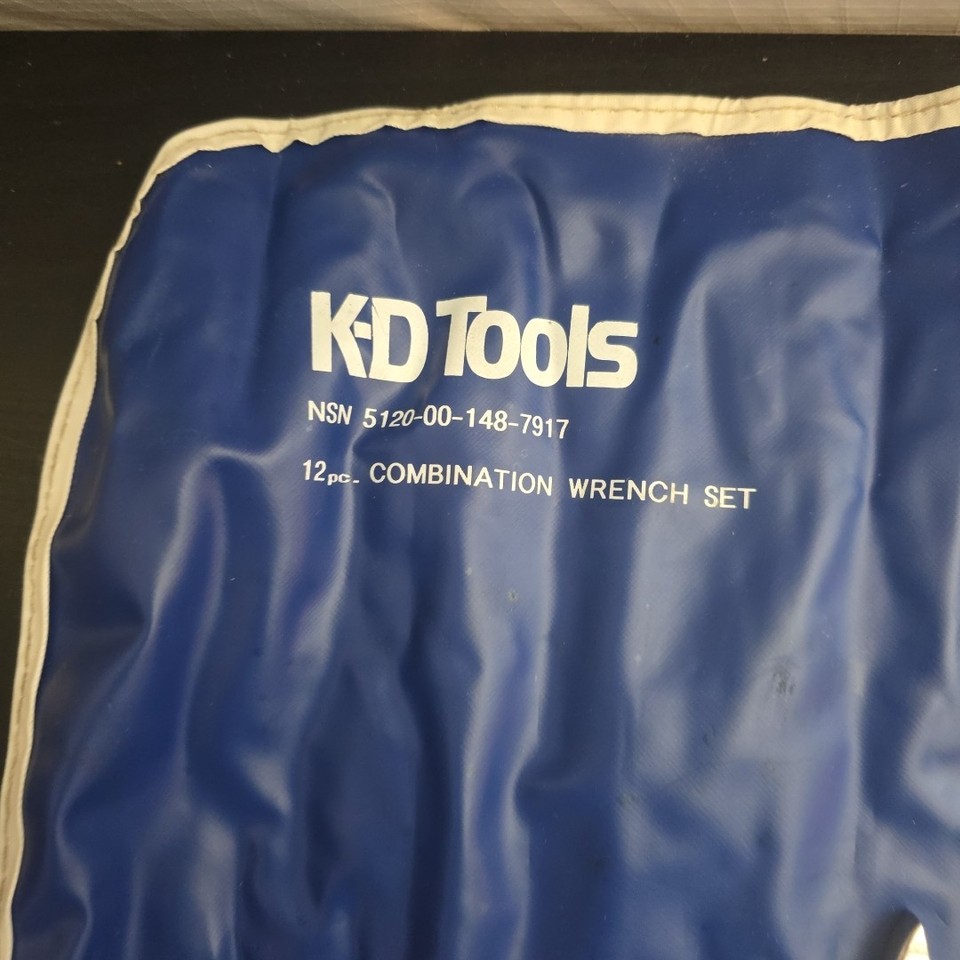 K-D TOOLS USA 12 PIECE SAE Combination Wrench Set 5/16th" - 1" Polished ...