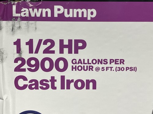 Wayne WLS150 1.5 HP Cast Iron Lawn Sprinkler Pump for sale online | eBay
