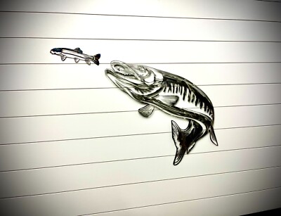 24-inch Musky Sucker Metal Sign, Cabin Sign, Musky Sign, Metal Art ...
