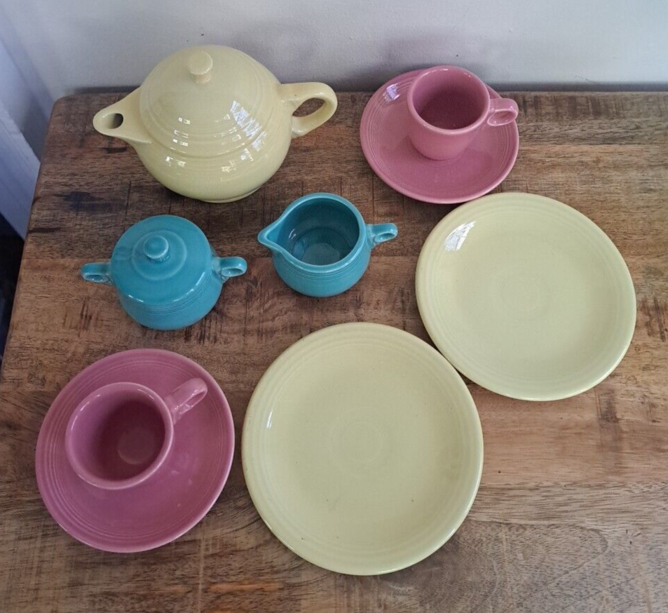 Fiestaware My First Fiesta Childrens Tea Set 11 Pc Set New In Box Homer ...