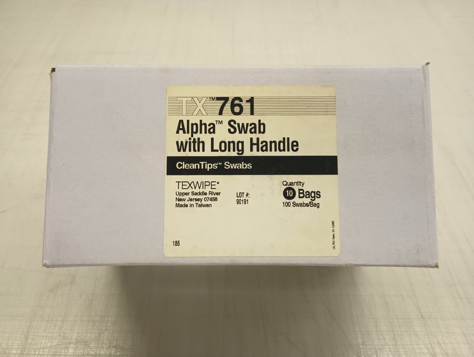 Texwipe TX761 Alpha Alpha Polyester Cleanroom Swab with Long Handle ...