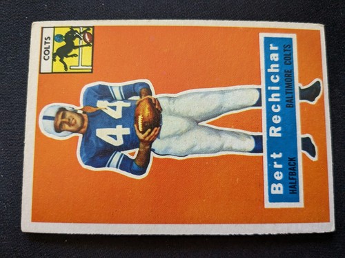 1956 Topps Football Card # 84 Bert Rechichar - Baltimore Colts (VG/EX ...