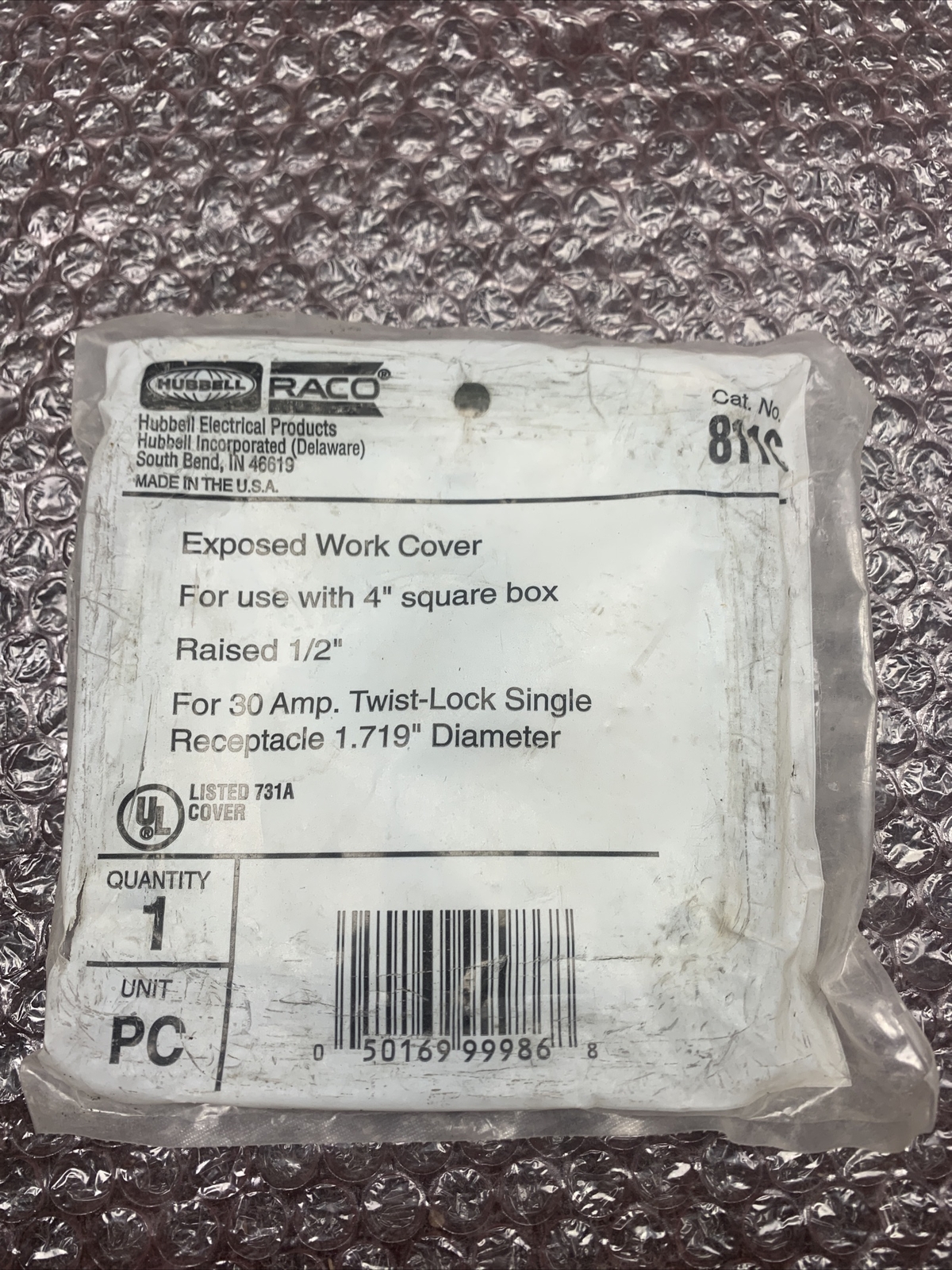 Hubbel Electric Raco 811C Square Box Cover for sale online | eBay