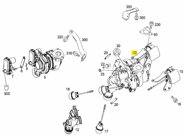 MERCEDES E220 CDI W212 2013 RHD Turbo Turbocharger A6510906180 for sale ...