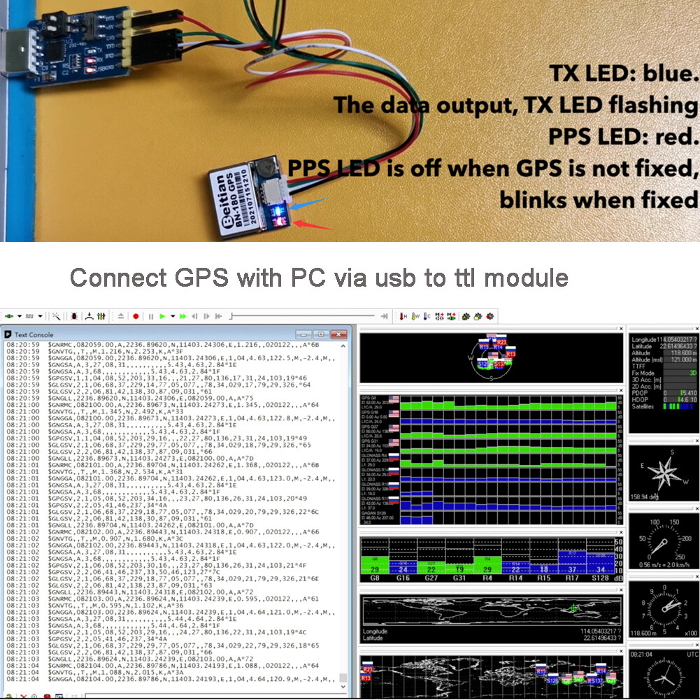 Beitian BN-180 BN-220 BN-280 BN-880 GPS Receiver Module for Arduino ...