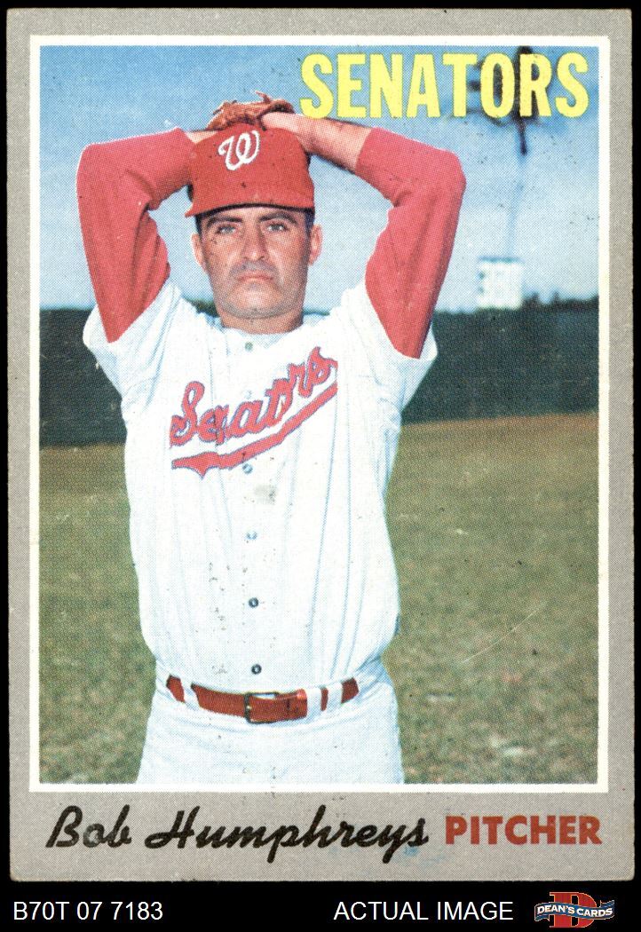 1970 Topps #538 Bob Humphreys Senators 4.5 - VG/EX+ | eBay