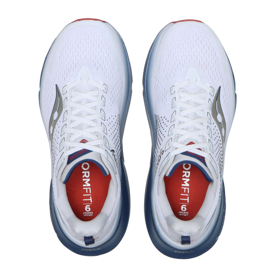 Saucony Guide 17 Running White Navy S20936-108 Men's Size | eBay