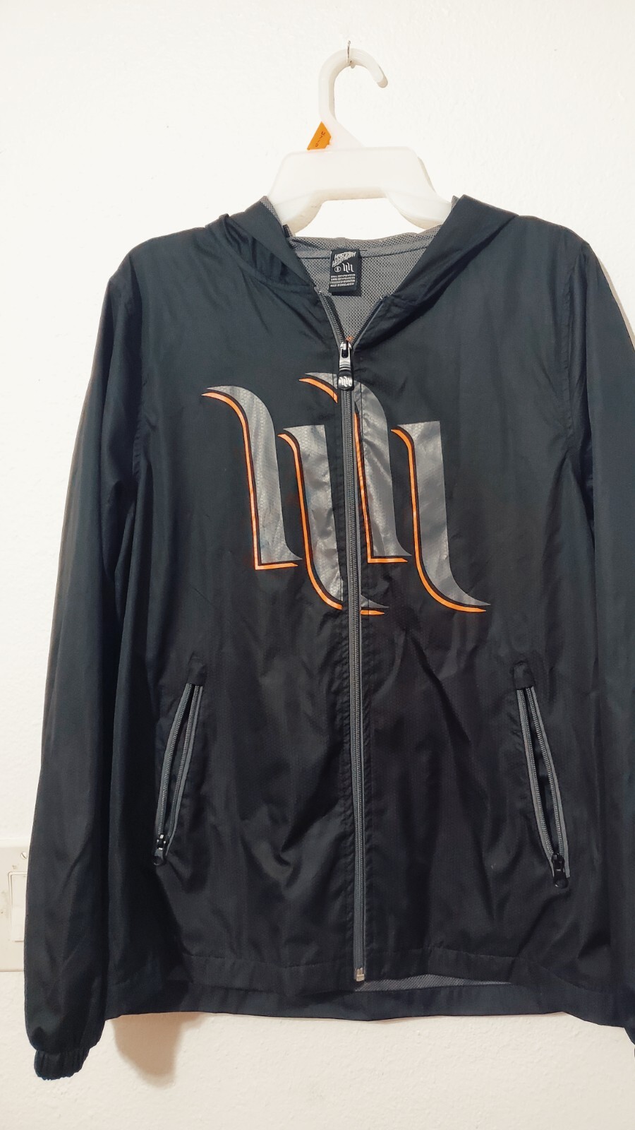 Hart and Huntington Black Graphic Full Zipper Jacket - Gem