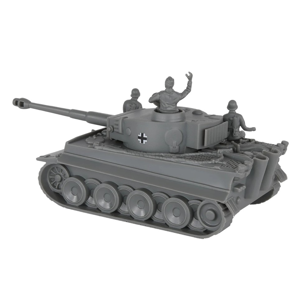 BMC CTS WW2 German Tiger I Tank Classic Toy Soldier GRAY Plastic Army ...