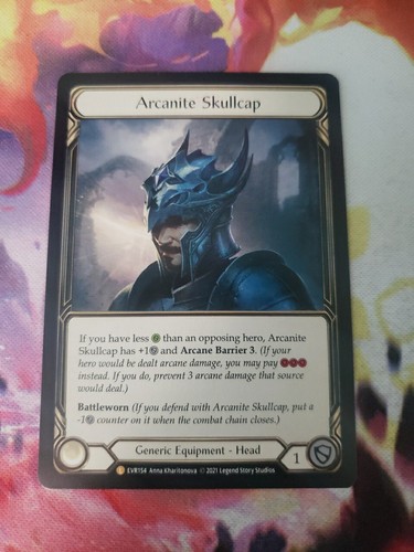 Arcanite Skullcap Non Foil NM Everfest First Edition Flesh and Blood ...