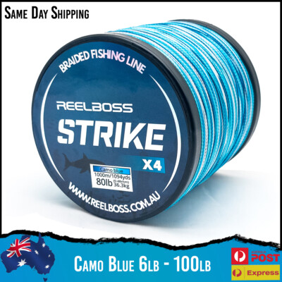 Camo Blue Braid Fishing Line 10lb 20lb 30lb 40lb 50lb 100lb 300m 500m ...