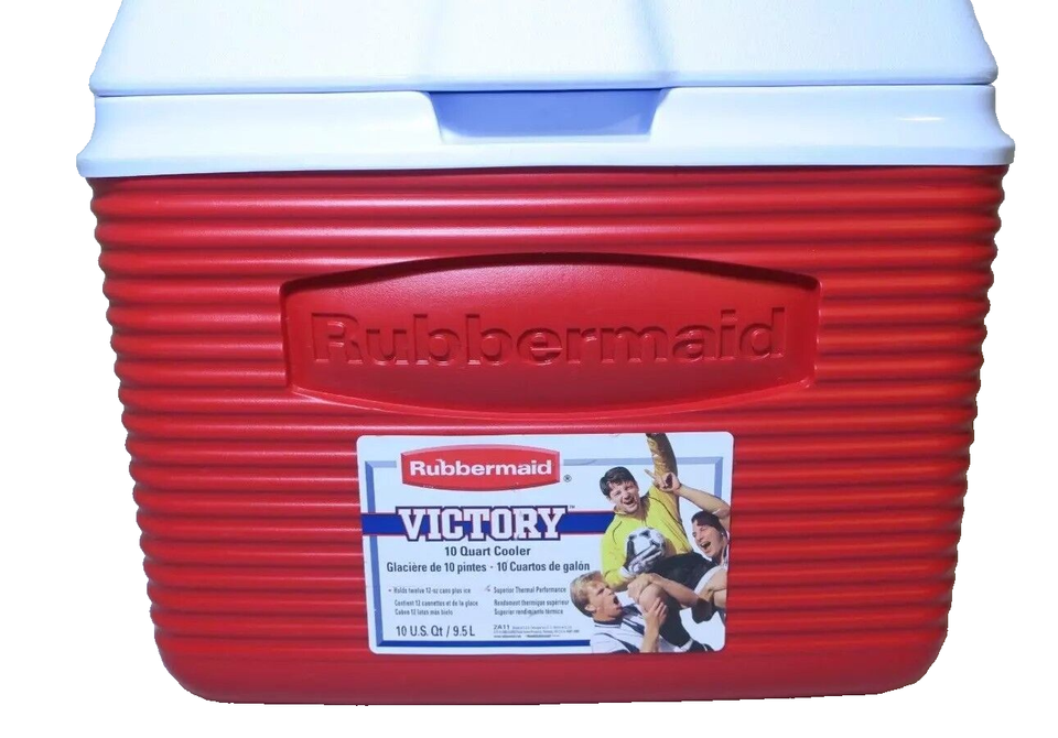Rubbermaid 10 Qt Ice Chest Cooler Esky 9.5L Portable Lunch Box Chiller ...