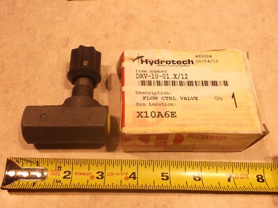 HYDAC DRV-10-01.X/12 FLOW CONTROL VALVE, C0131 | eBay