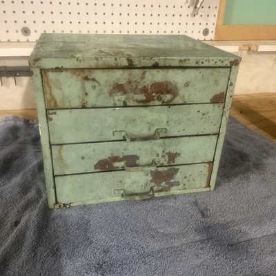 Vintage Weatherhead Fittings Storage Cabinet 4 Drawer Bench top Chest ...