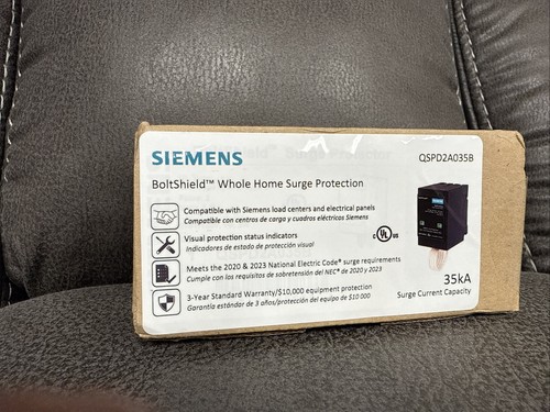 Siemens QSPD2A035B 35 KAmp BoltShield Indoor Surge Protective Device ...