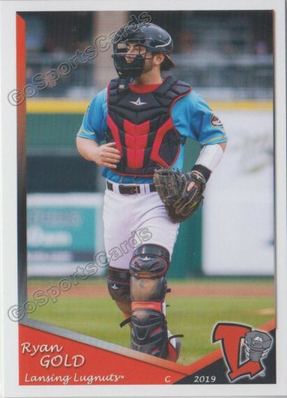 2019 Lansing Lugnuts Ryan Gold RC Rookie Toronto Blue Jays Jewish | eBay