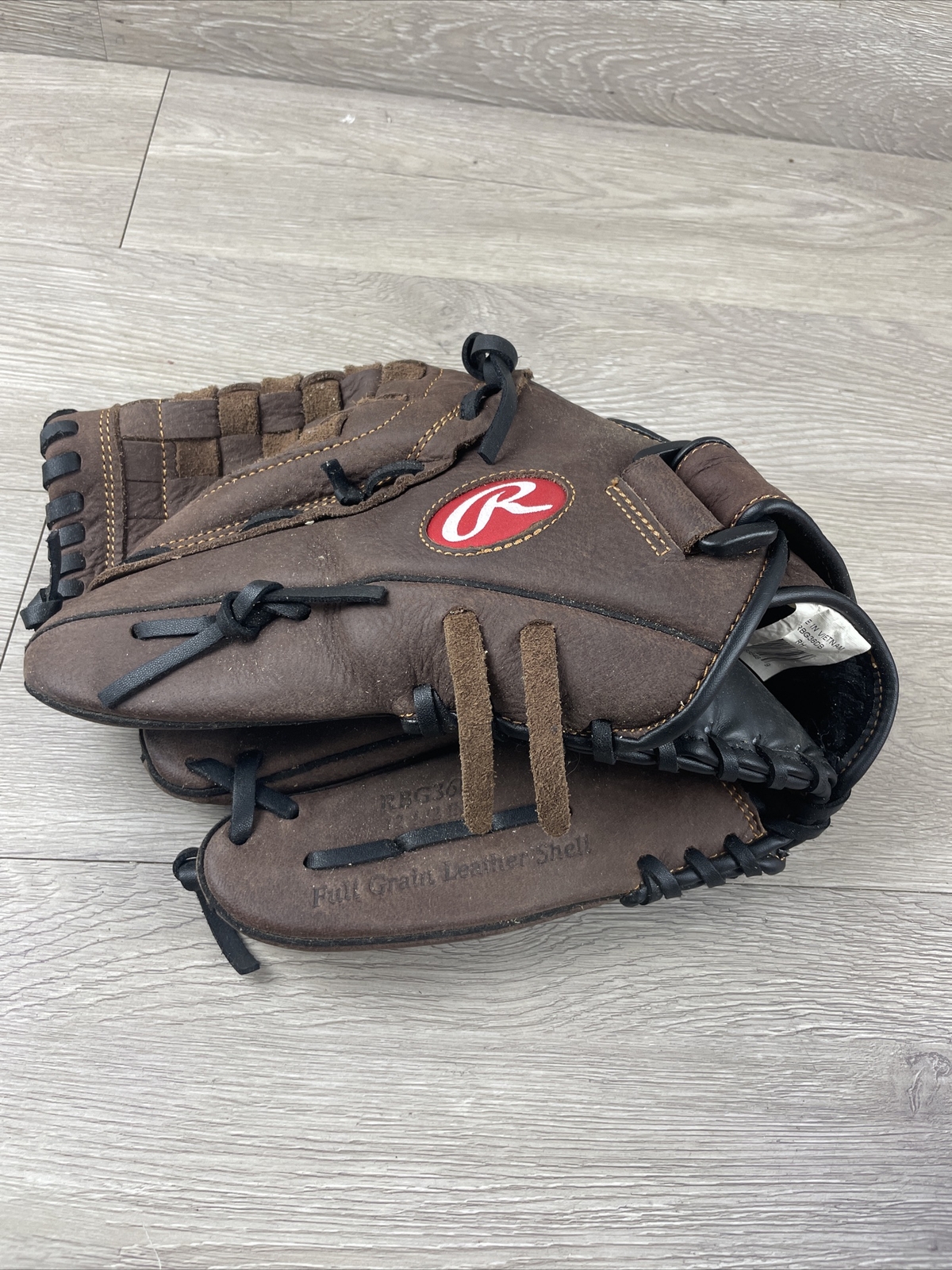 Rawlings RBG36DB LHT 12.5" Baseball Glove Brown Full Grain Leather | eBay