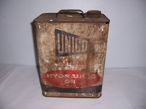 Vintage Unico Special Hydraulic Oil R & O 2 Gallon Can Gas Station ...