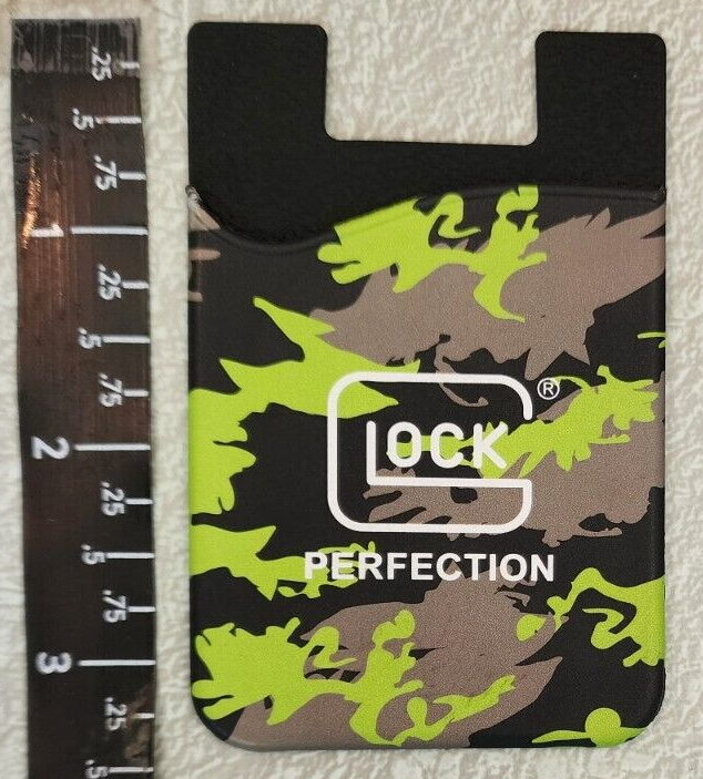 Glock Camo Adhesive Silicone Credit Card Wallet Pocket For Cell Phone ...