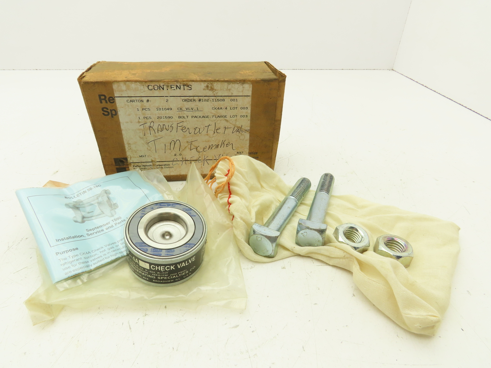 Parker Ck-4a 4 Check Valve With Instructions for sale online | eBay
