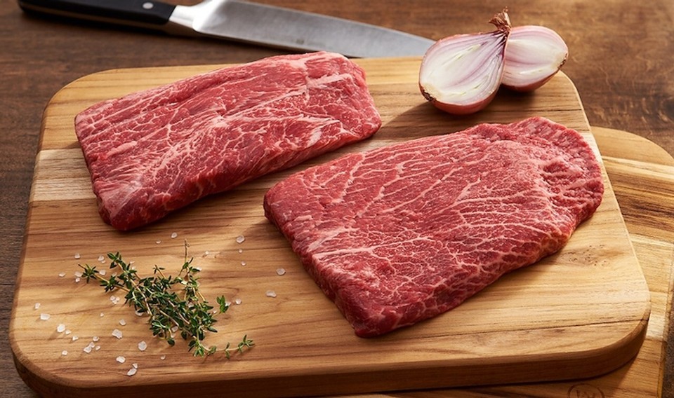 Today Gourmet Foods - Flat Iron Steaks (12 - 8oz Steaks) USDA High ...
