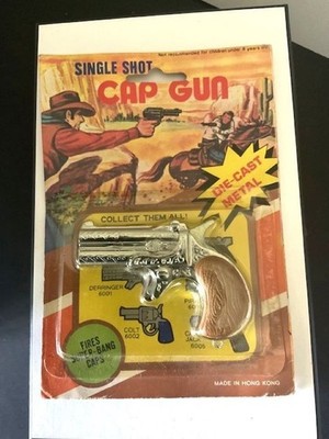 Vintage Single Shot TOY Cap Gun Die Cast metal, Made in Hong Kong | eBay