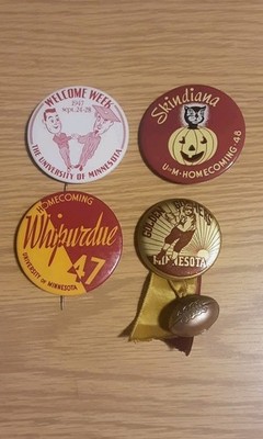 Lot Of 4 Minnesota Gophers Homecoming Pins. 47 48 Welcome 47 And ?? | eBay