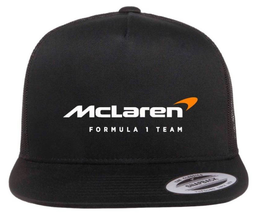 McLaren Formula 1 Team Racing Cap Flexfit Hat FlatBill Yupoong Trucker ...