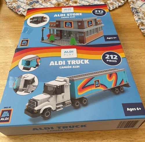 Bee Happy ALDI TRUCK AND STORE LEGO BUILDING BLOCKS W/ INSTRUCTIONS ...