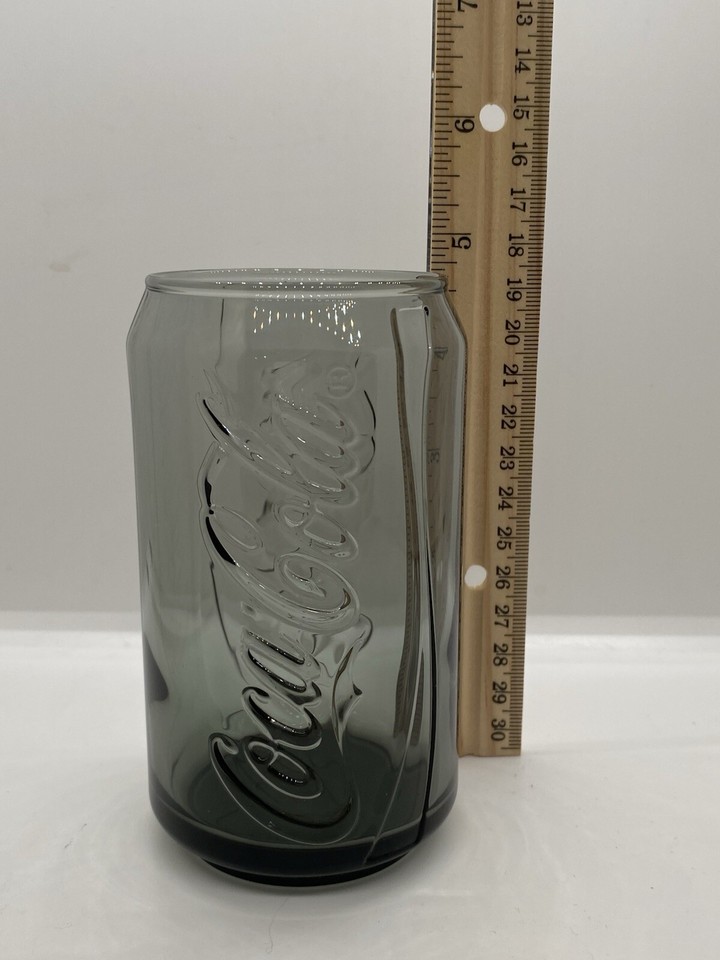 Vintage Coca-Cola Can Shaped Smoke Tint Coke Glass - 12 oz from ...