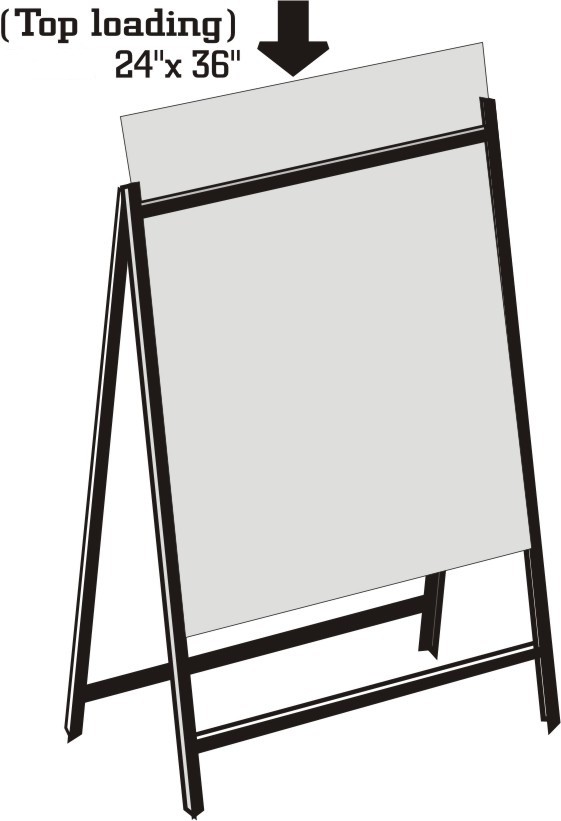 A Frame Sidewalk Signs Changeable Letters Message Outdoor Sign W 2 ...