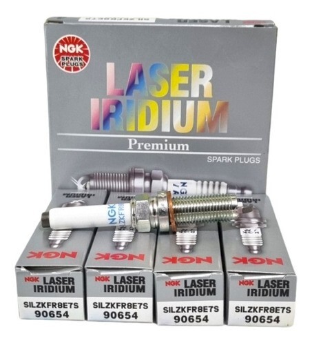 NGK Set of 4 x SILZKFR8E7S Laser Iridium Spark Plugs for Mercedes Benz ...