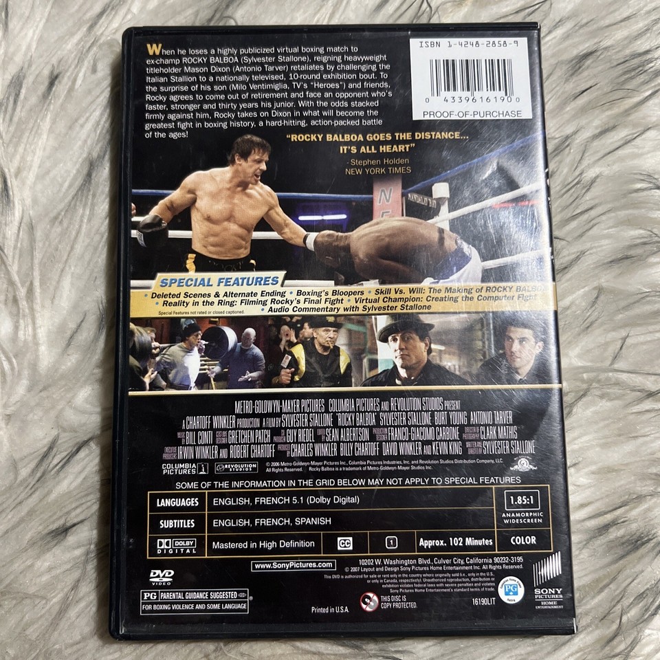 Rocky Balboa (DVD, 2007) Sylvester Stallone 43396161900 | eBay