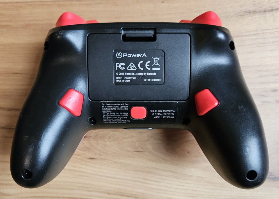 Power A Enhanced Wireless Controller Nintendo Switch Mario Shadow Red ...