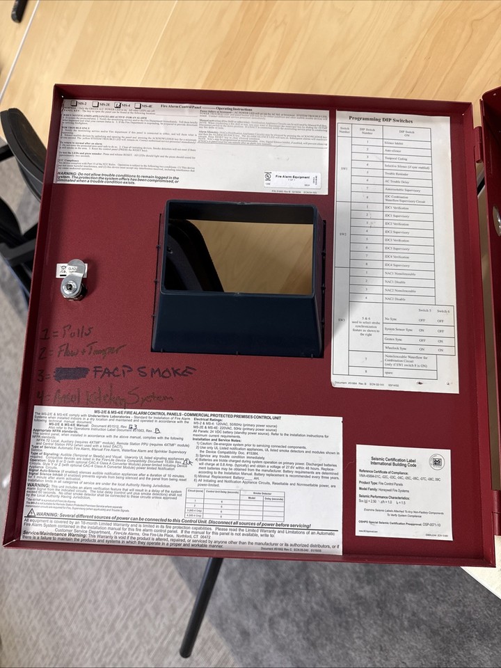 Fire Lite MS-4 Fire Alarm Control Panel | eBay