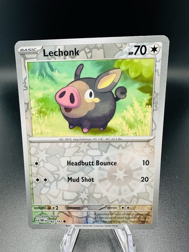 Pokemon TCG - Reverse Holo Lechonk 182/197 - Obsidian Flames 2023 | eBay