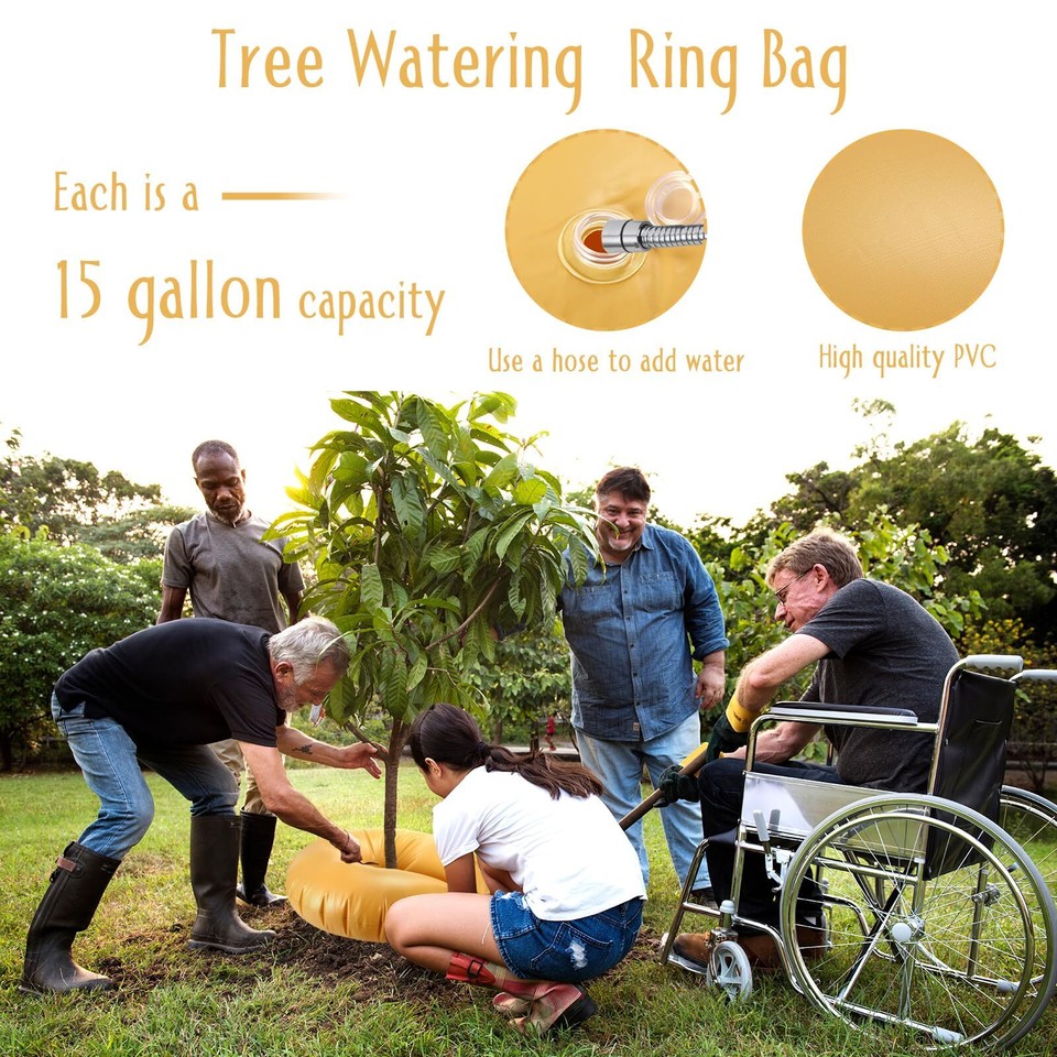 Tree Watering Ring Bags Slow Release System Drip Irrigation for Trees ...