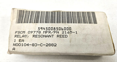 5945-00-850-6000 Resonant Reed Relay 5945008506000 | eBay