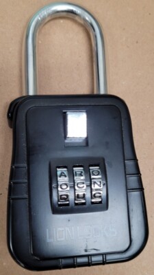 Lion Locks Key Storage Lock Box with Set Your Own Combination, Black | eBay